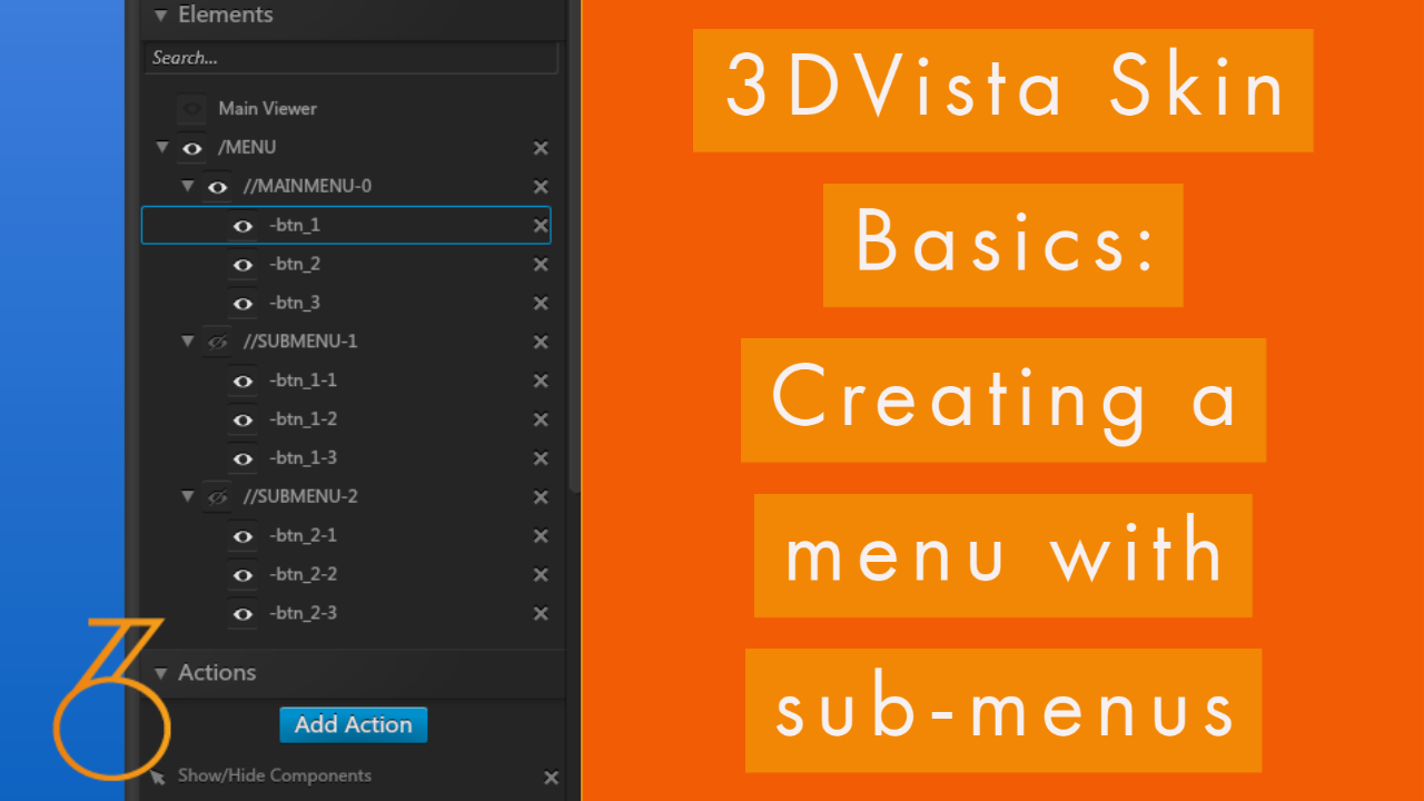 skin design menu with submenus – 3DVista Marketplace